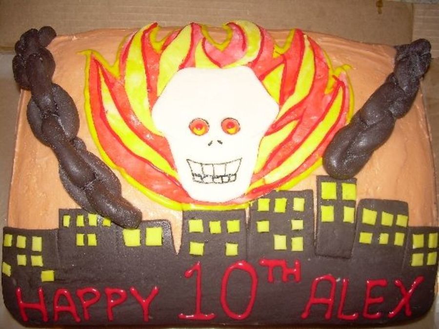 Ghost Rider Cake - CakeCentral.com