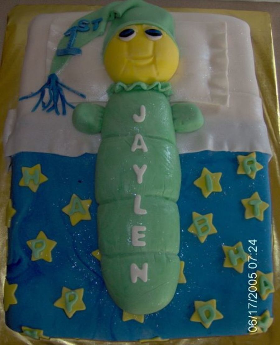 Glow Worm Cake - CakeCentral.com