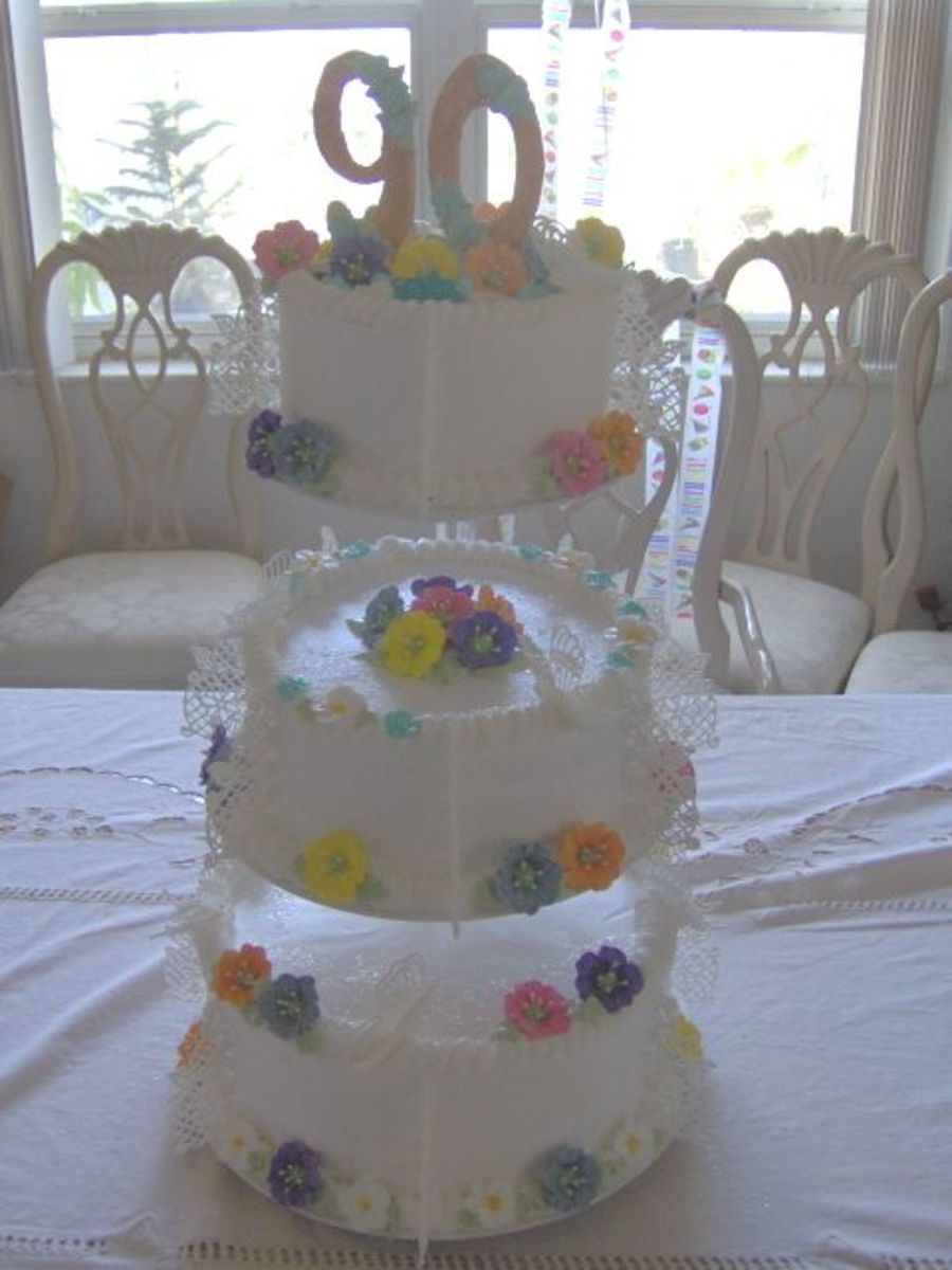 3 Tier Birthday Cake - CakeCentral.com