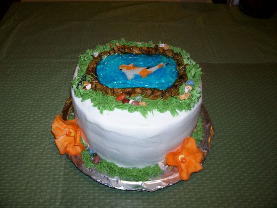 Koi Fish Pond - CakeCentral.com