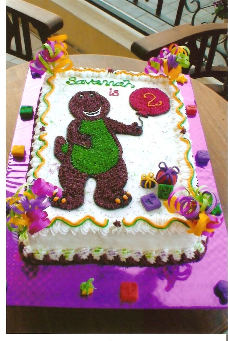 Barney Cake - CakeCentral.com