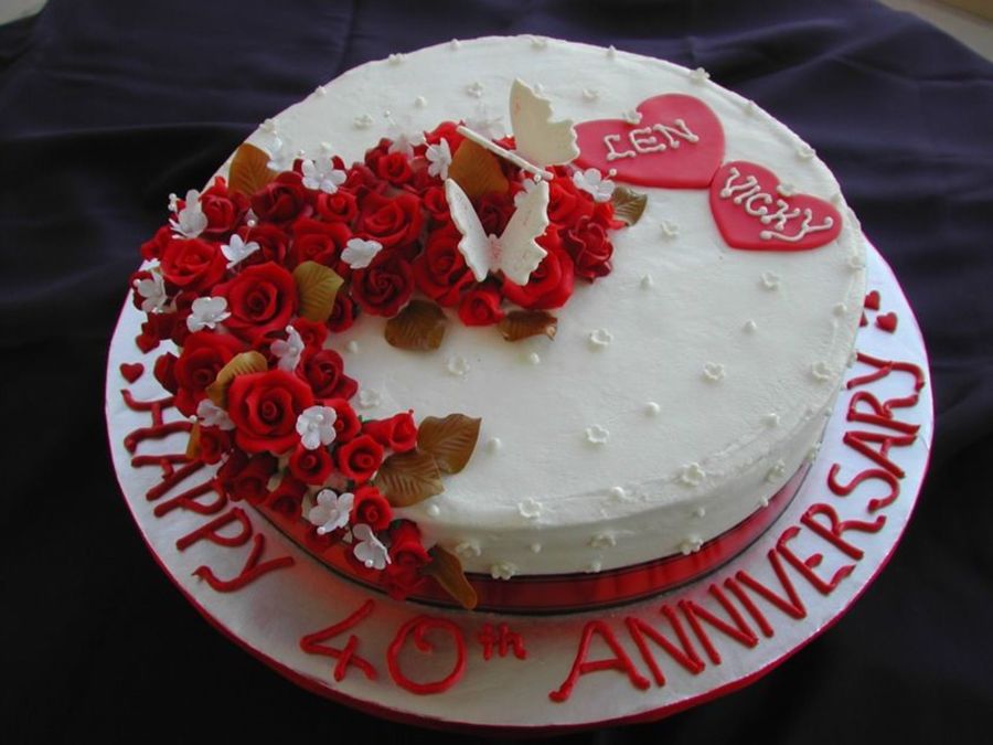 40Th Anniversary - CakeCentral.com