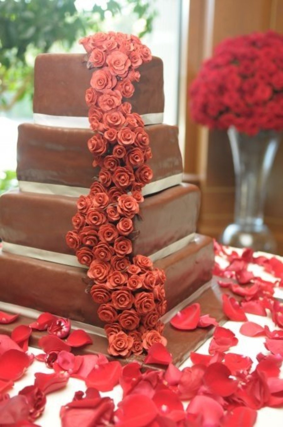 Chocolate & Red Roses - CakeCentral.com