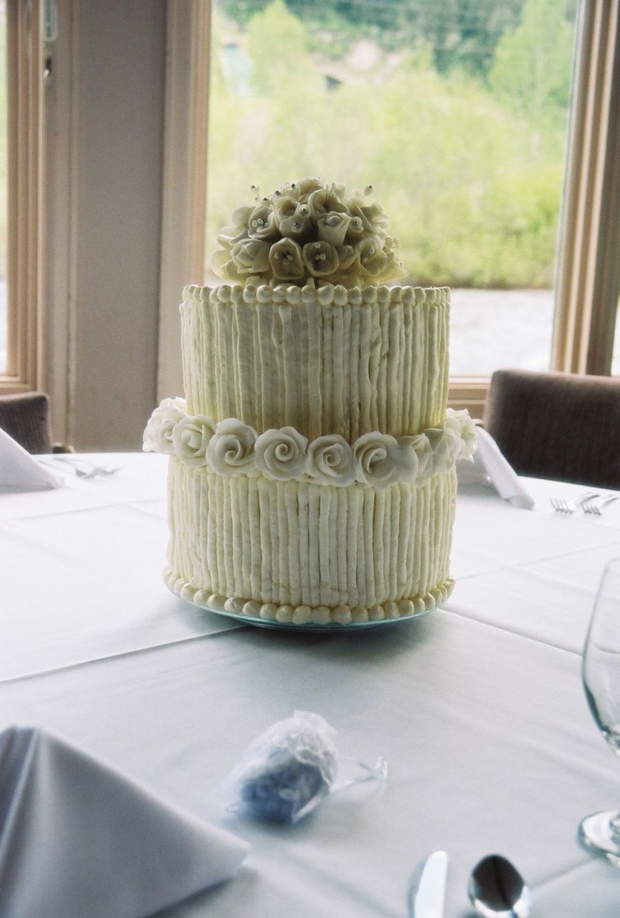 White Chocolate Wedding Cake - CakeCentral.com