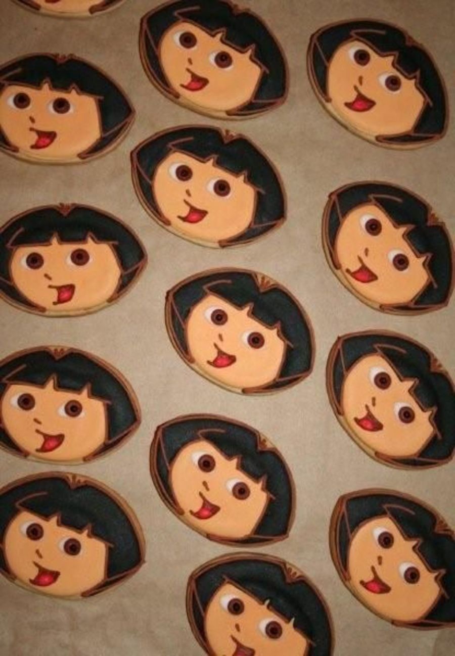 Dora The Explorer Cookie - CakeCentral.com