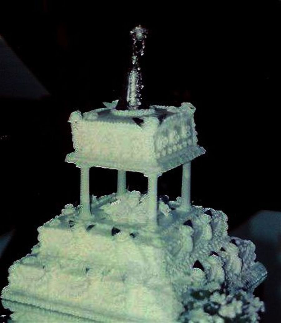 3 Tiered Square Wedding Cake - CakeCentral.com