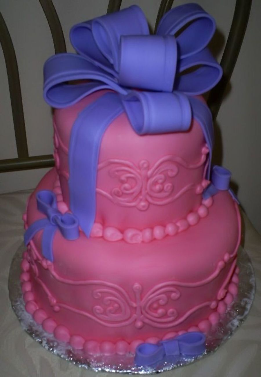 Pink And Purple Fondant - CakeCentral.com