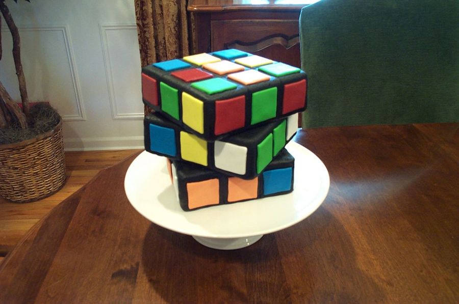 Rubik's Cube Cake - CakeCentral.com