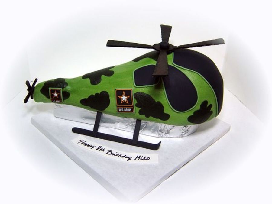 Army Helicopter - CakeCentral.com