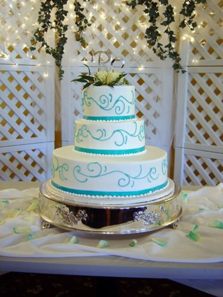 Blue Scroll - CakeCentral.com