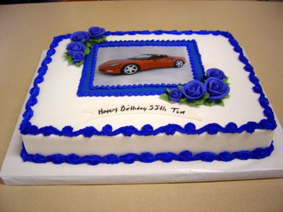 Corvette Sheet Cake - CakeCentral.com