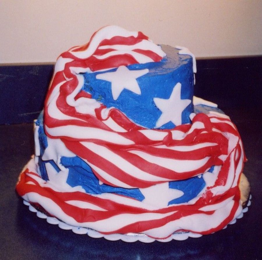 Flag Cake - CakeCentral.com