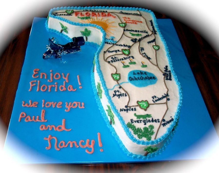 Florida Retirement Party Cake - CakeCentral.com