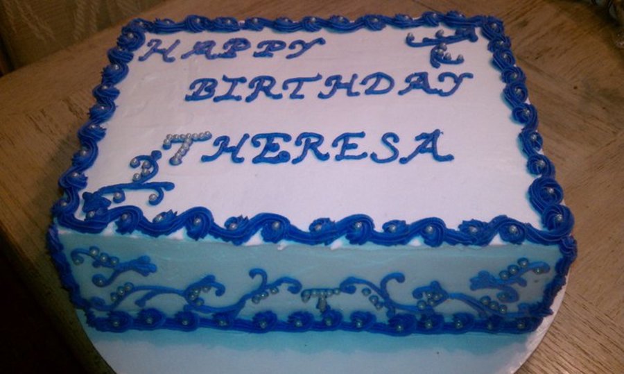 Purple Scroll Work - CakeCentral.com