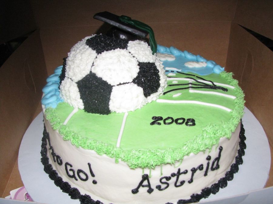 Soccer Graduation - CakeCentral.com
