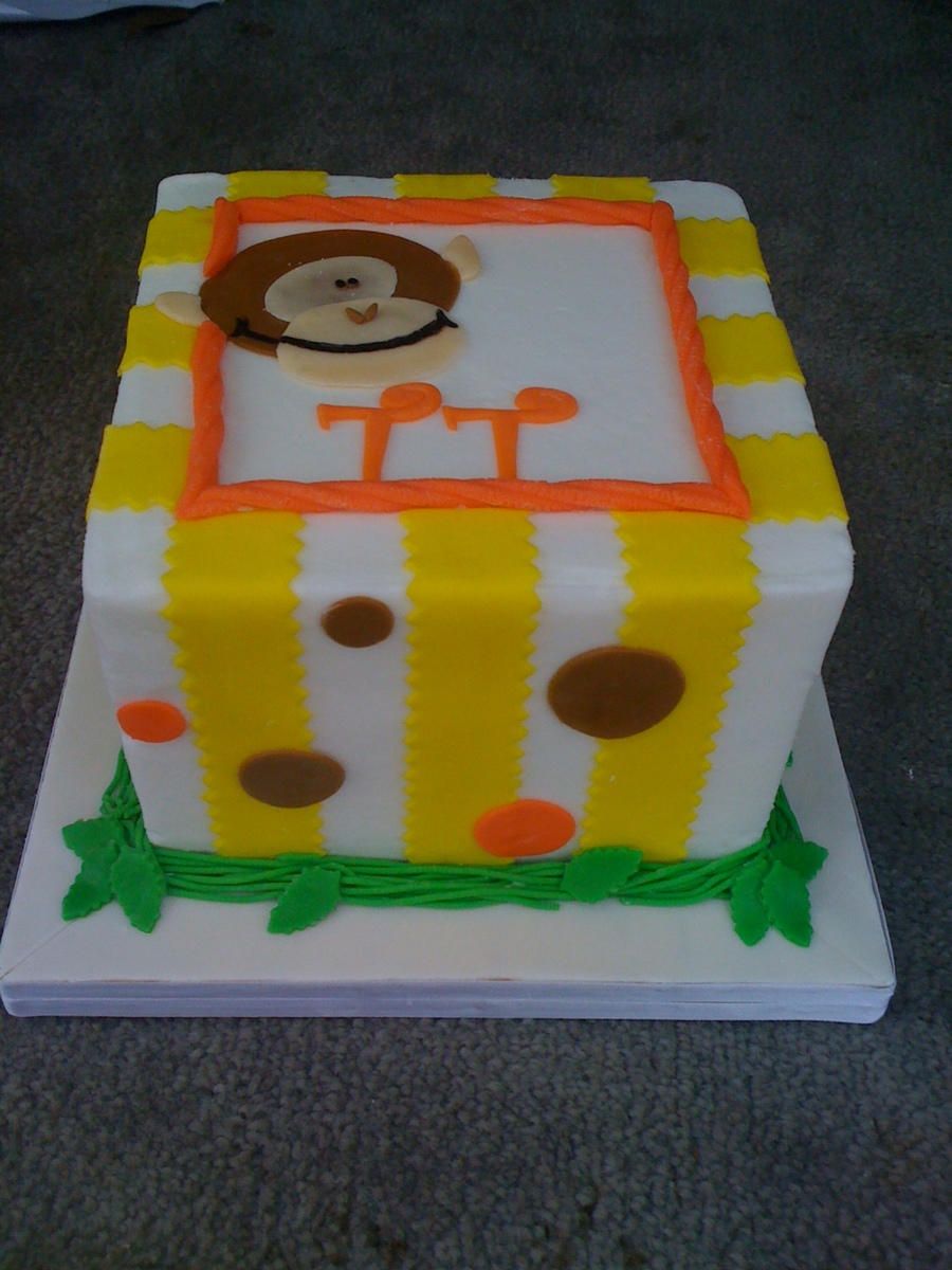 Square Monkey Theme - CakeCentral.com