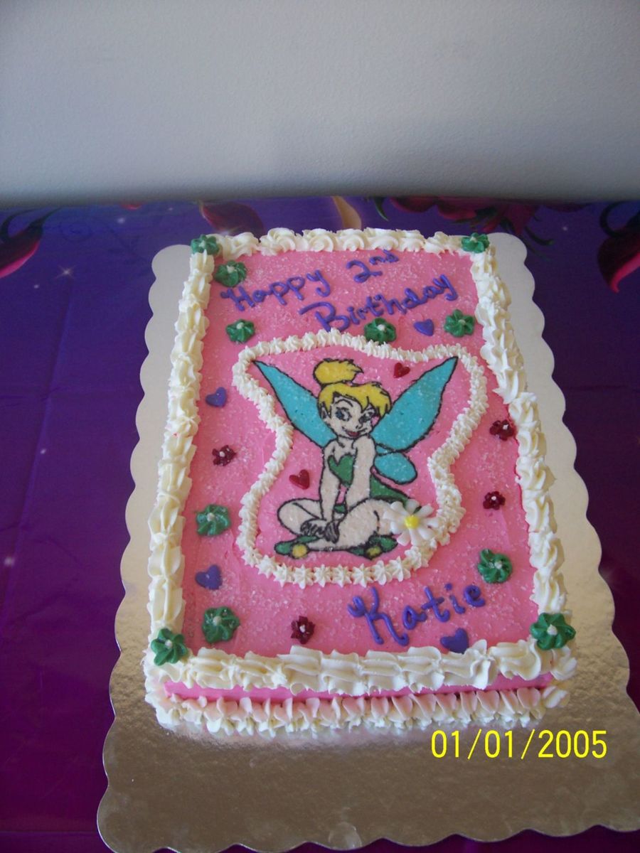 Tinkerbell Sheet Cake Fbct - CakeCentral.com