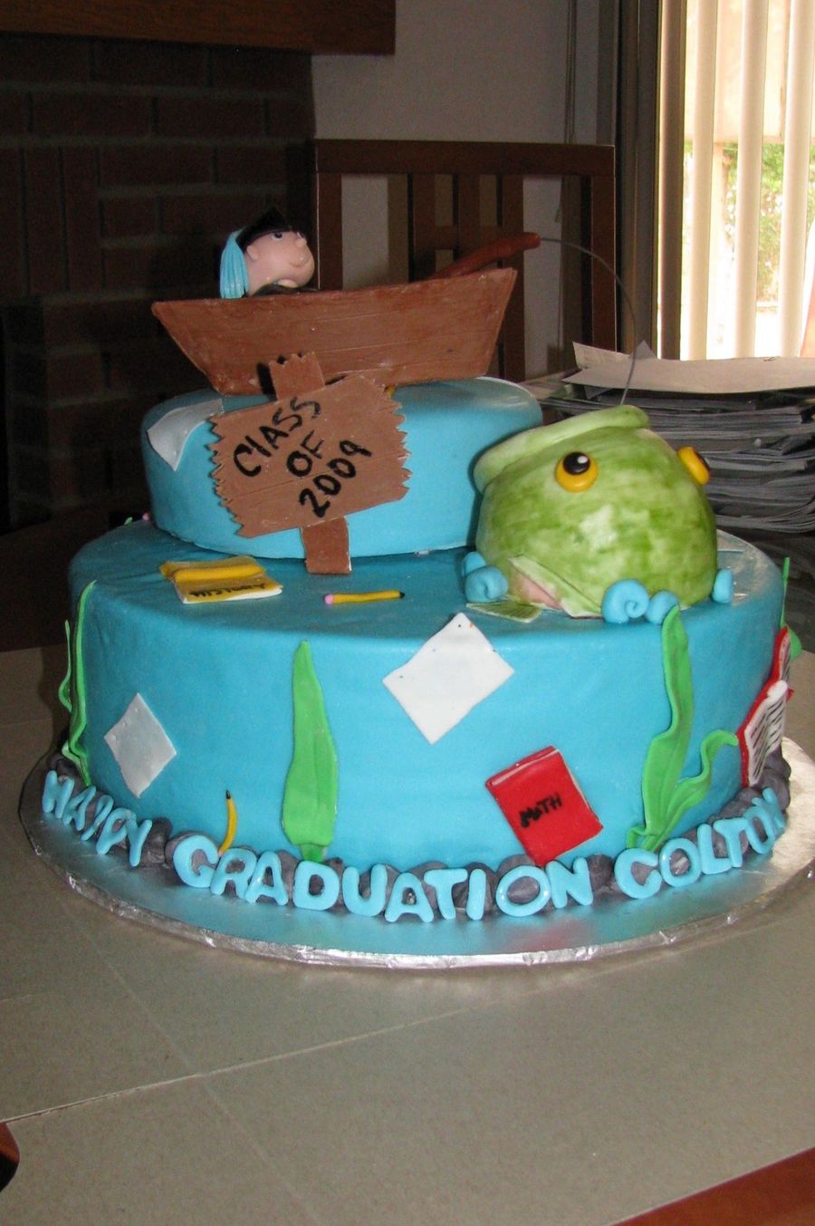 Fishing Graduate - CakeCentral.com