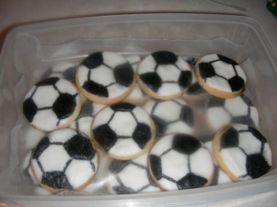 Soccer Ball Cookies - CakeCentral.com
