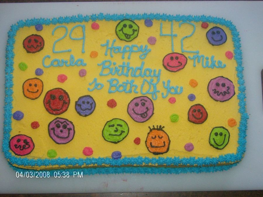 Smiley Face Cake - CakeCentral.com