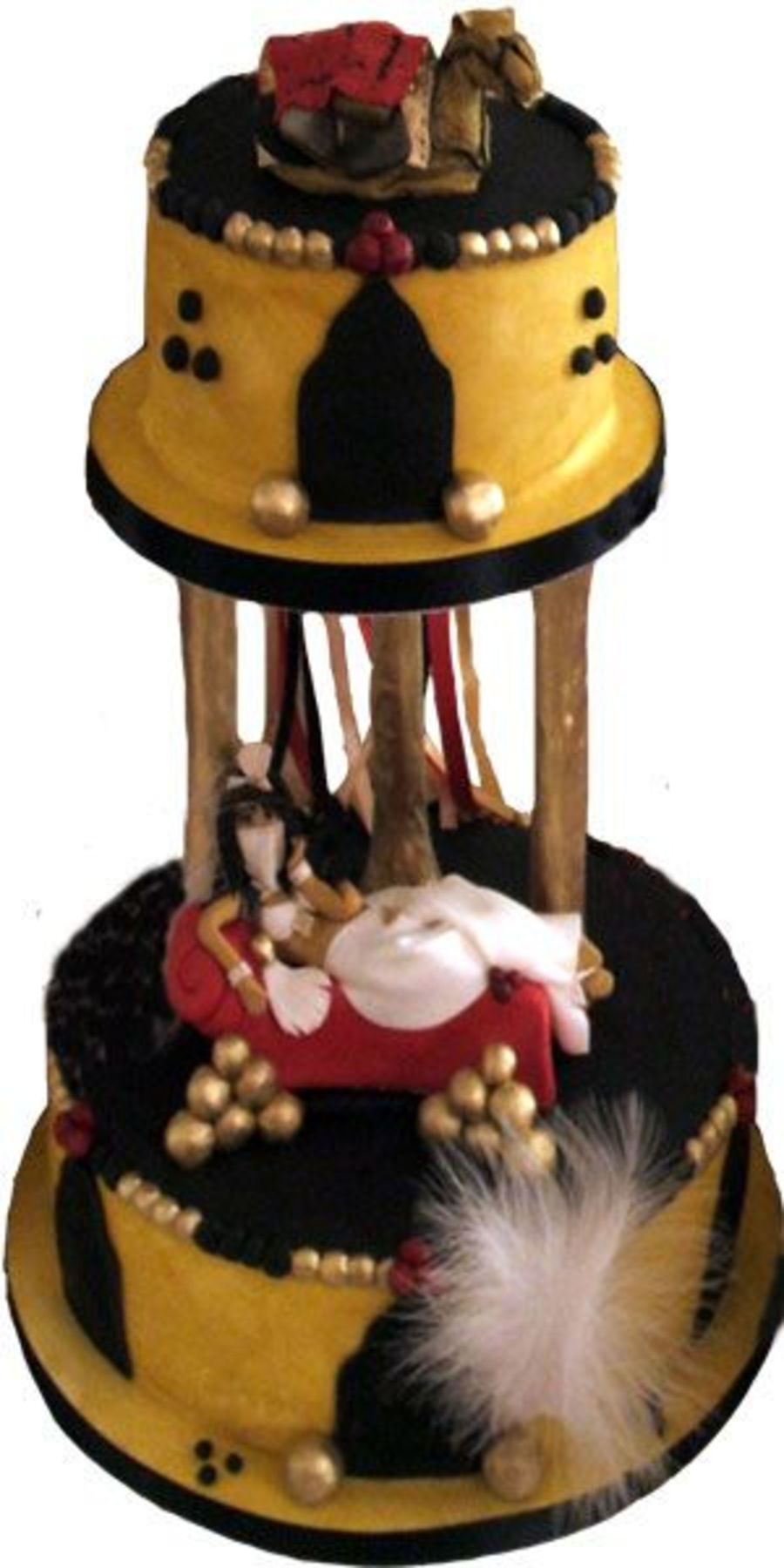 Arabian Theme Two Tier Cake - CakeCentral.com
