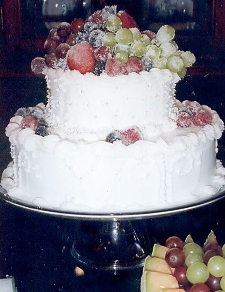 Sugared Fruit Shower Cake - CakeCentral.com