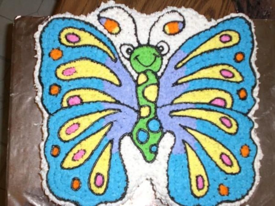 Colorful Butterfly - CakeCentral.com