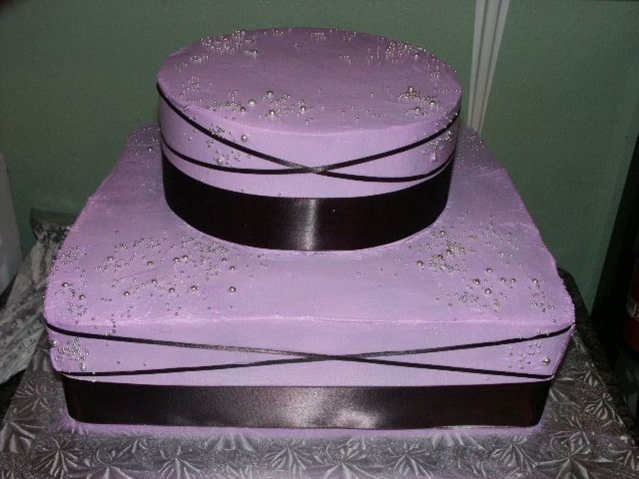 Purple, Black And Silver - CakeCentral.com