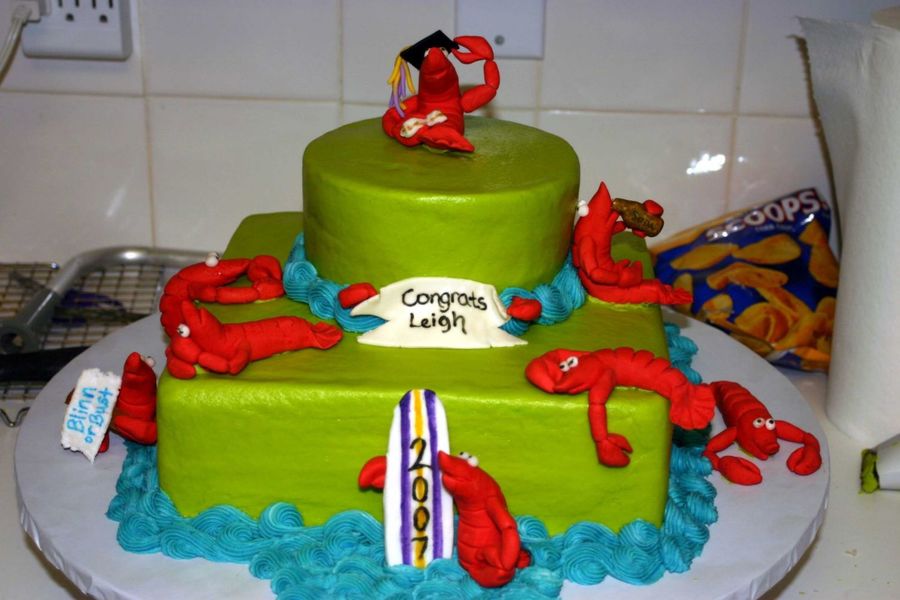 Crawfish Graduation - CakeCentral.com