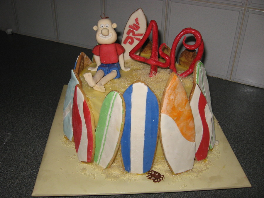 Surfing Beach Cake - CakeCentral.com