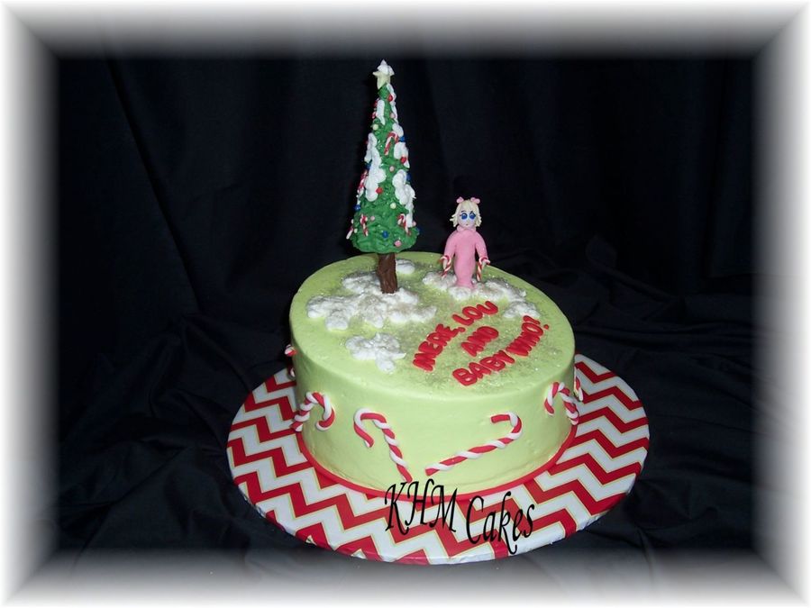 Cindy Lou Who With Christmas Tree And Candy Canes - CakeCentral.com