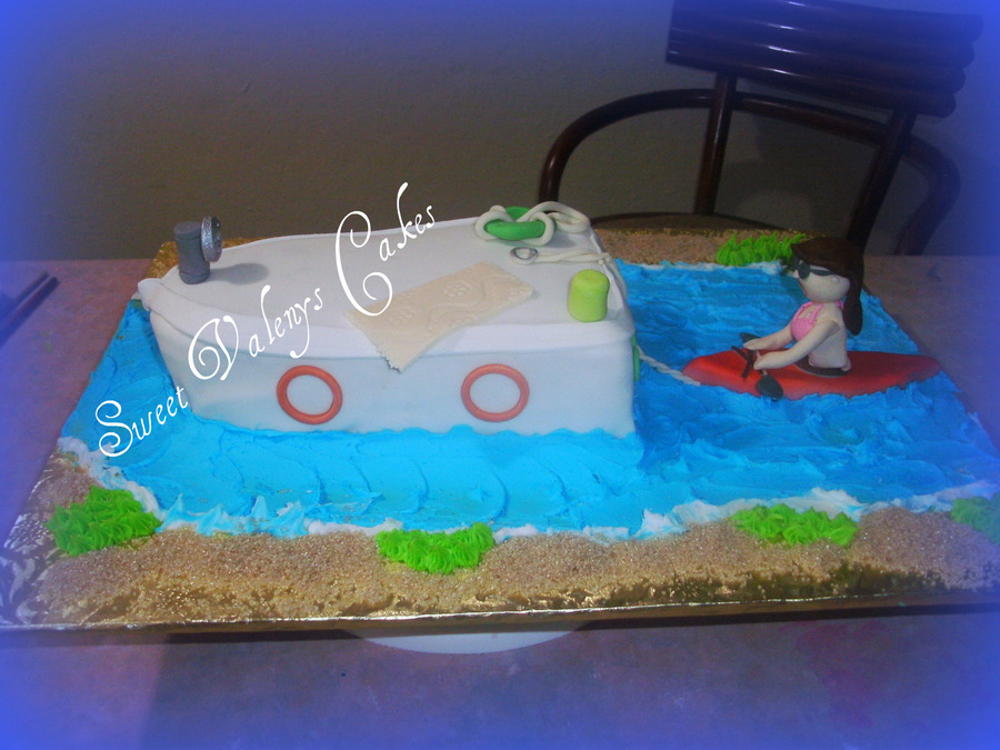 Kayak Cake - CakeCentral.com
