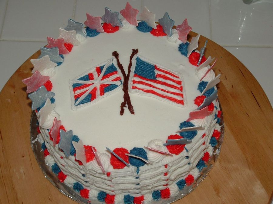 Patriotic Birthday Cake - CakeCentral.com