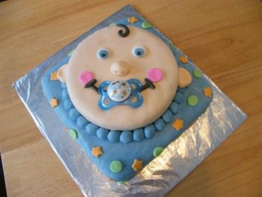 Pacifier Baby Face - CakeCentral.com