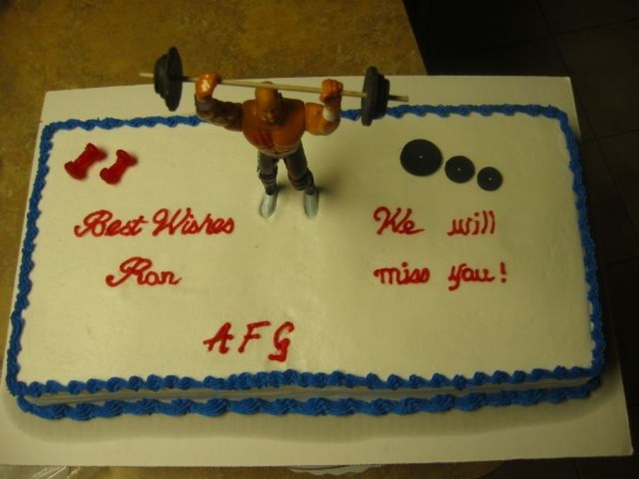 Bodybuilding/wrestling Cake - CakeCentral.com