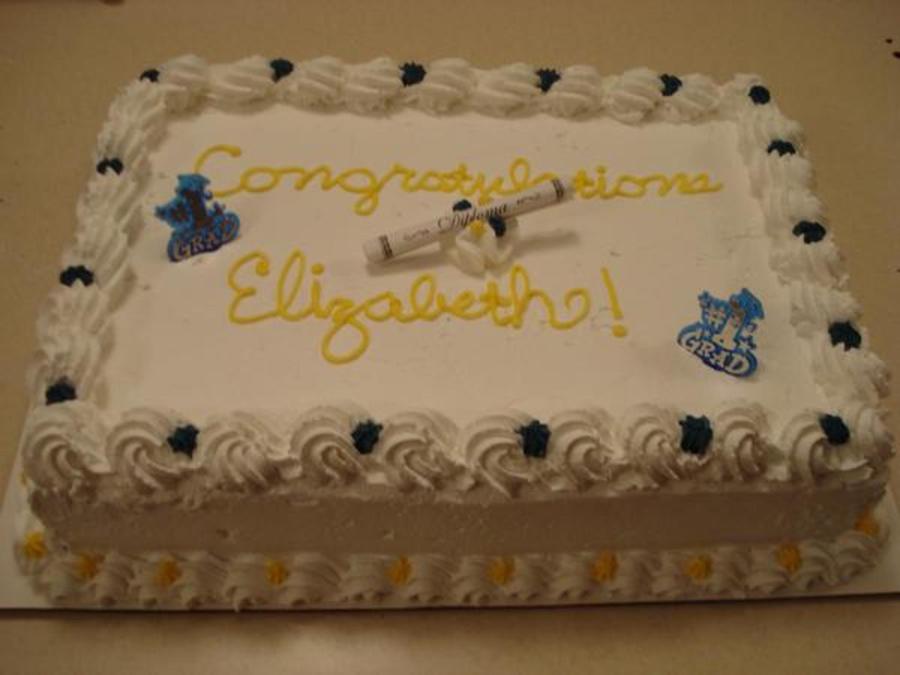 Simple Graduation Cake - CakeCentral.com