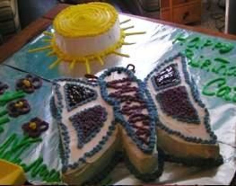 Butterfly And Sun - CakeCentral.com