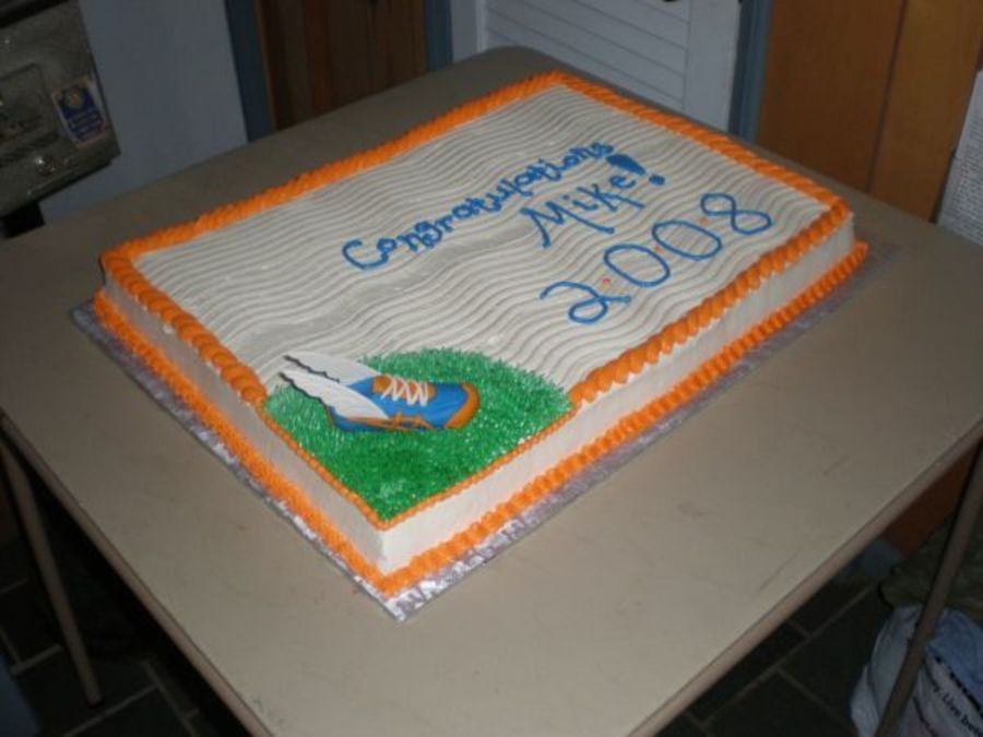Track And Field Graduation Cake - CakeCentral.com
