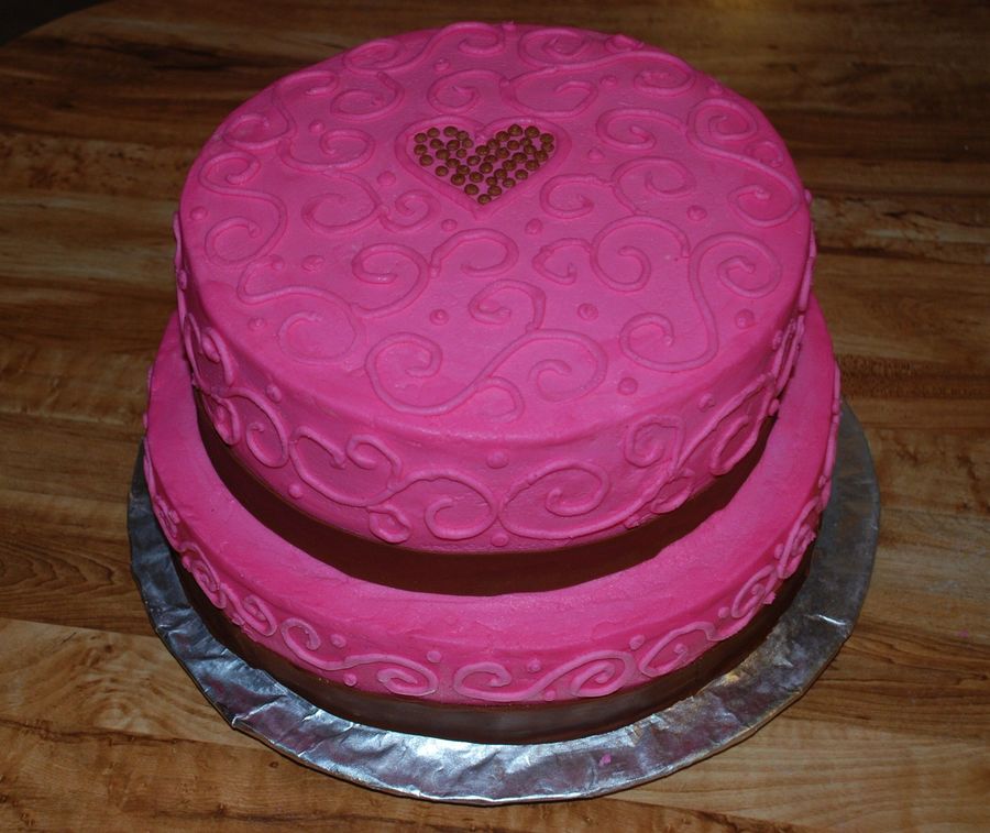 Brown & Pink - CakeCentral.com