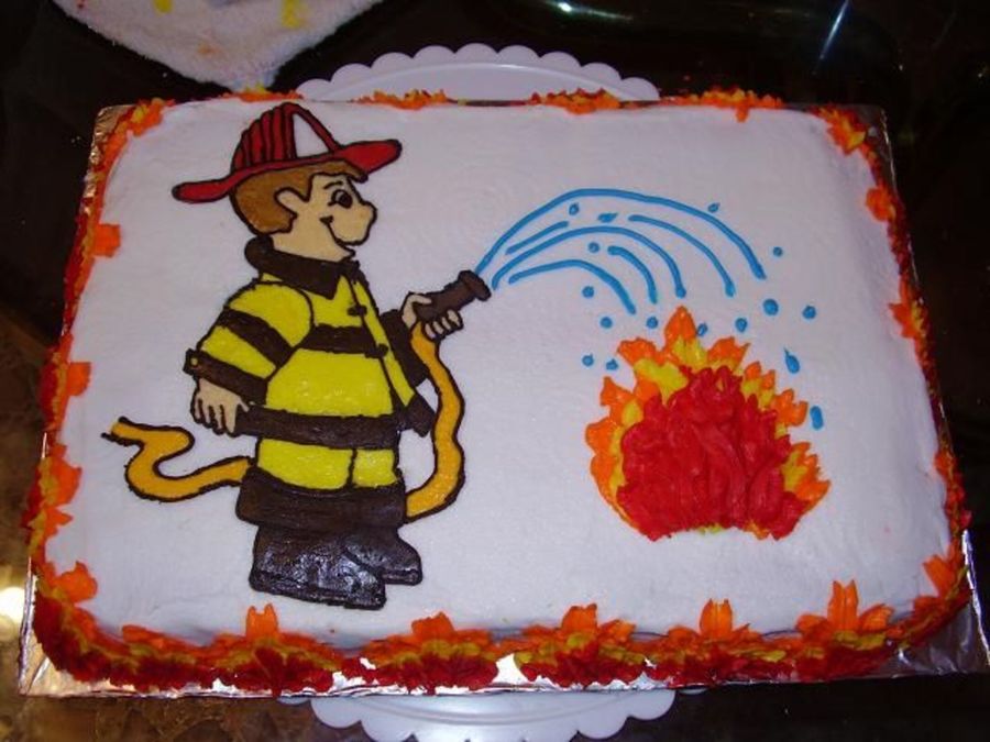 Firefighter Cake - CakeCentral.com