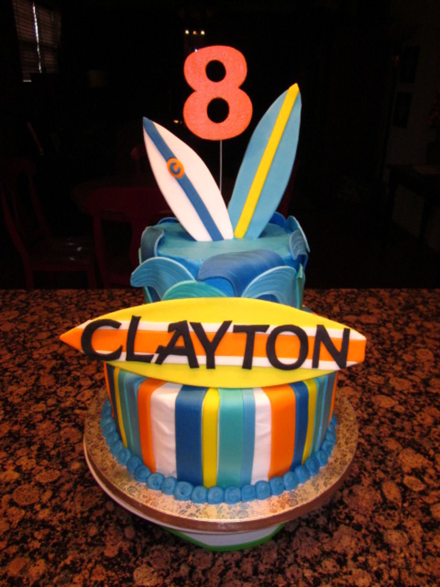 Surfboard Birthday Boy! - CakeCentral.com