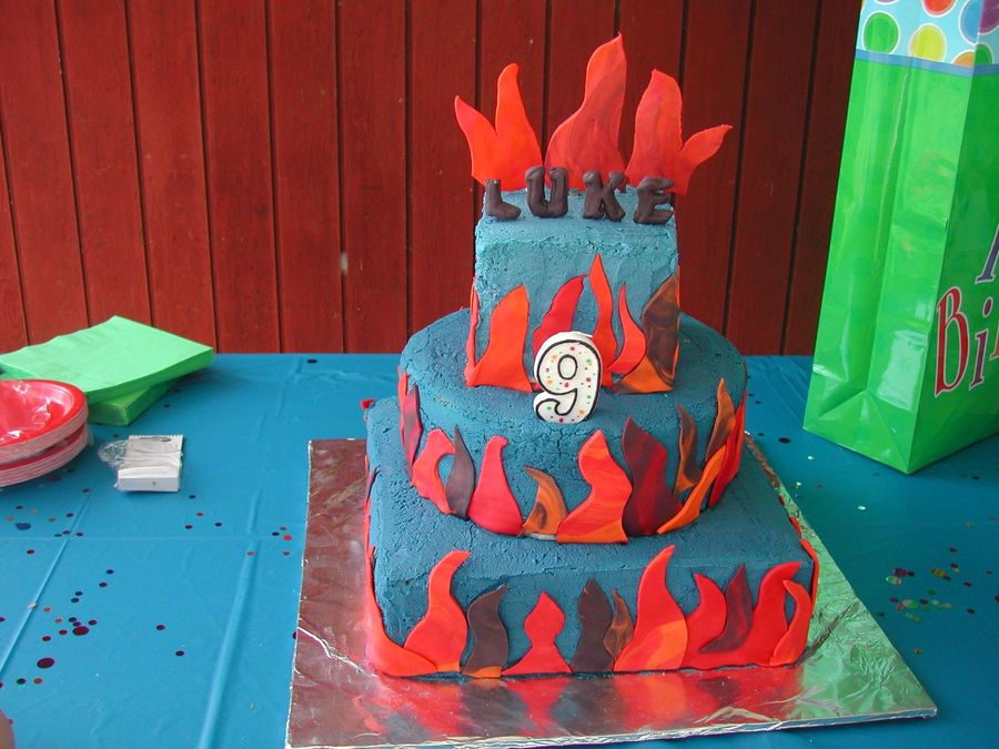 Flame Cake - CakeCentral.com