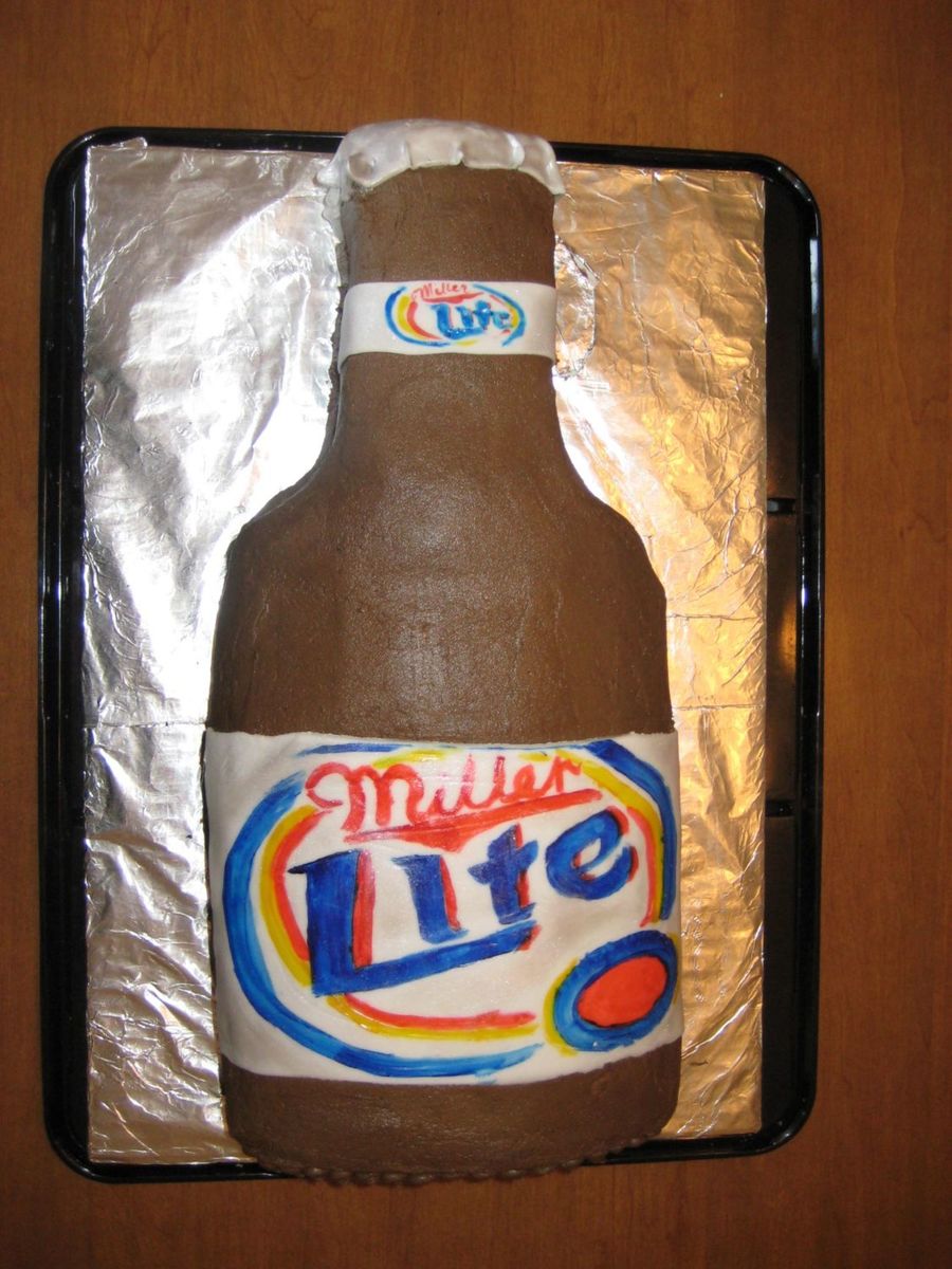 Miller Lite Cake - CakeCentral.com