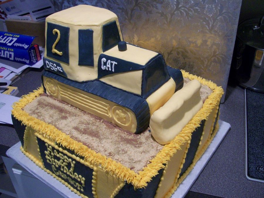 Bulldozer Birthday Cake - CakeCentral.com