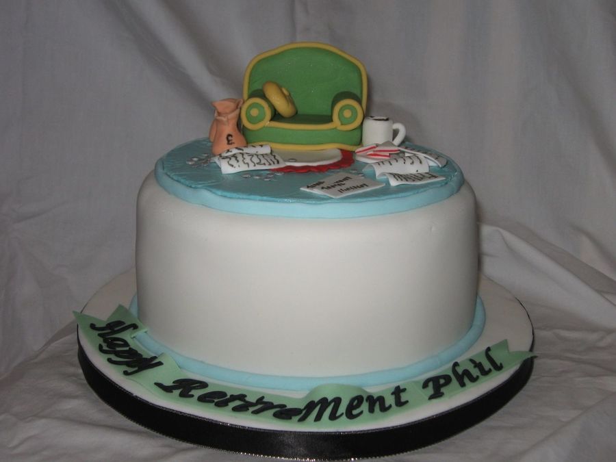Retirement Cake For A Banker. - CakeCentral.com