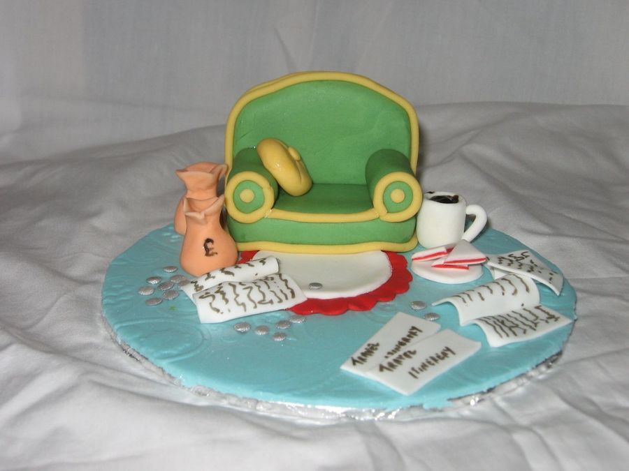 Retirement Cake For A Banker. - CakeCentral.com