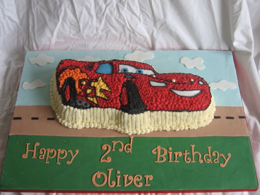 Lightning Mcqueen Cake. - CakeCentral.com
