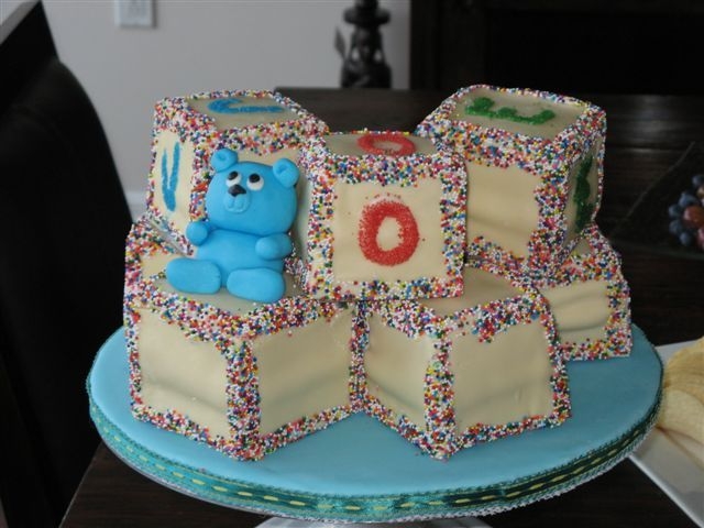 Baby Block Cake - CakeCentral.com