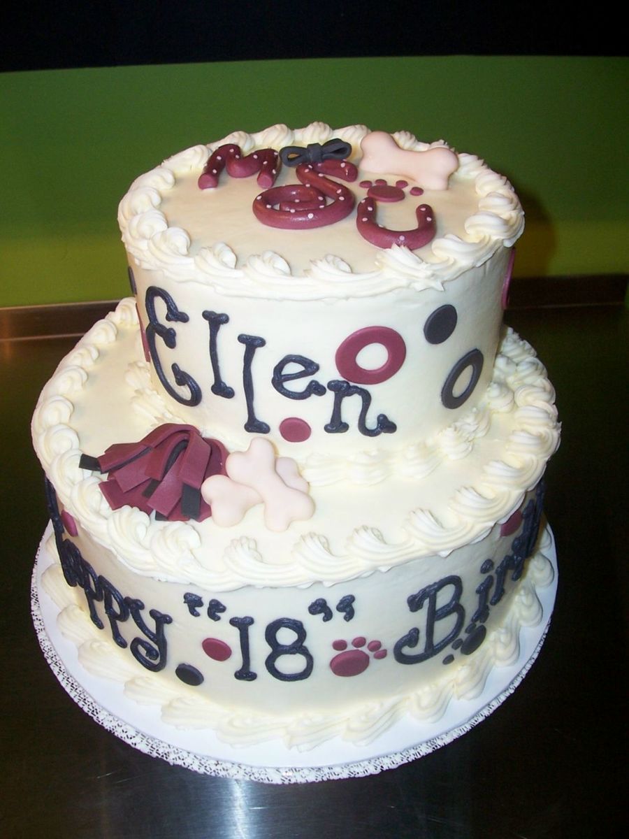Msu Stacked Birthday Cake - CakeCentral.com