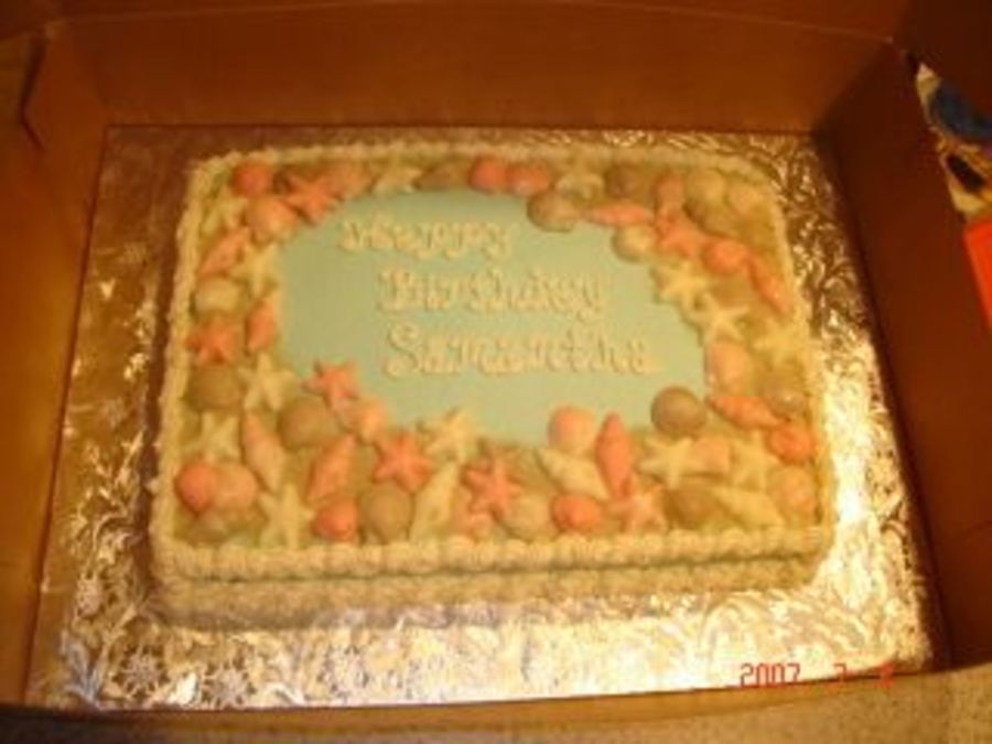 Seashell Cake - CakeCentral.com